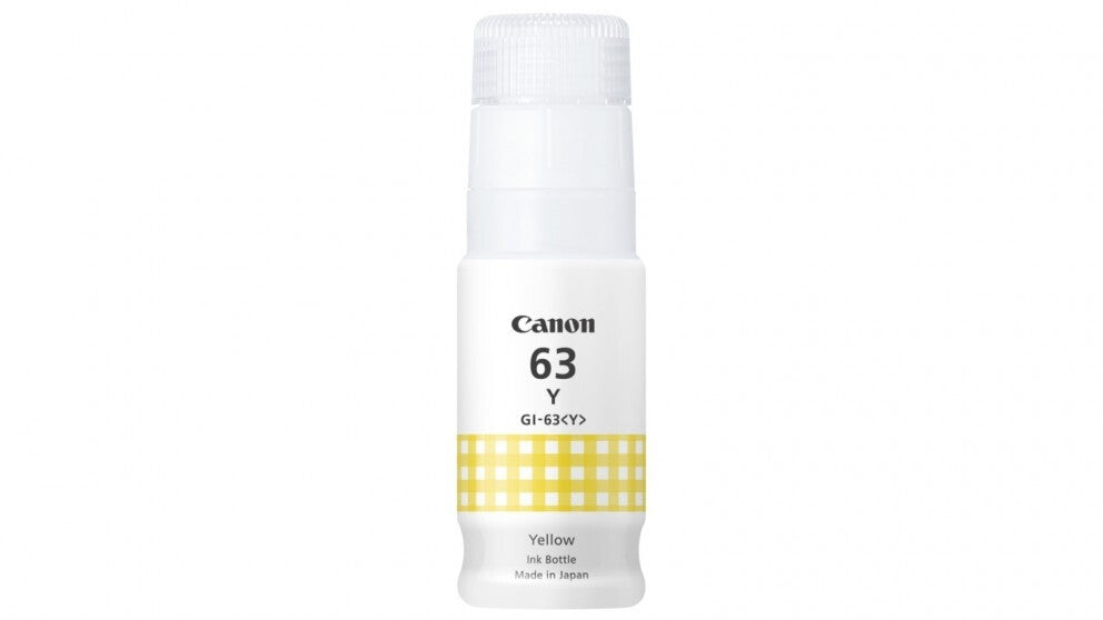 Inkspot Online - Genuine Canon GI63 (GI63Y) Yellow Ink Bottle